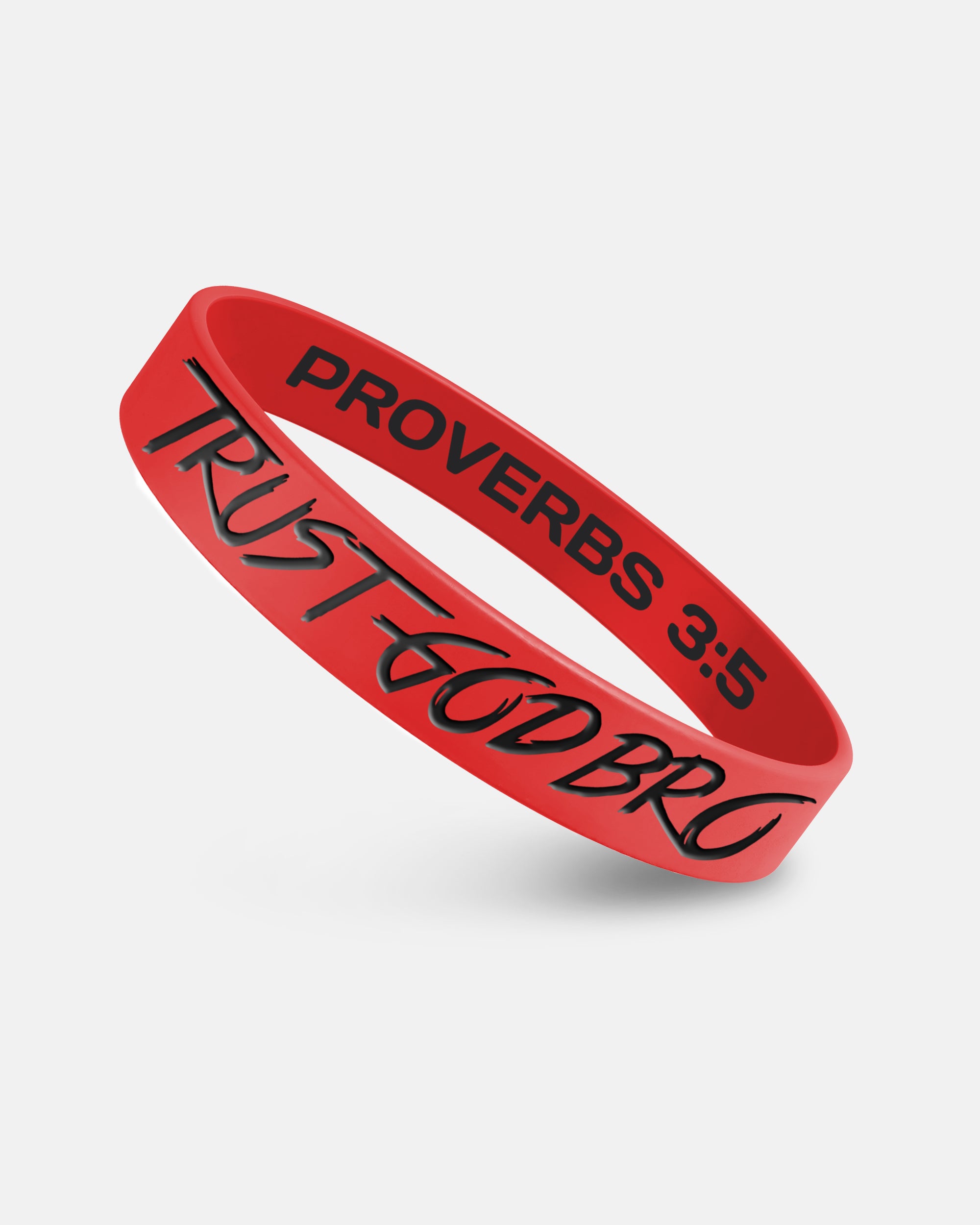 Bless Bands | "Classic" Red | Rubber Wristbands – TrustGodBro Apparel